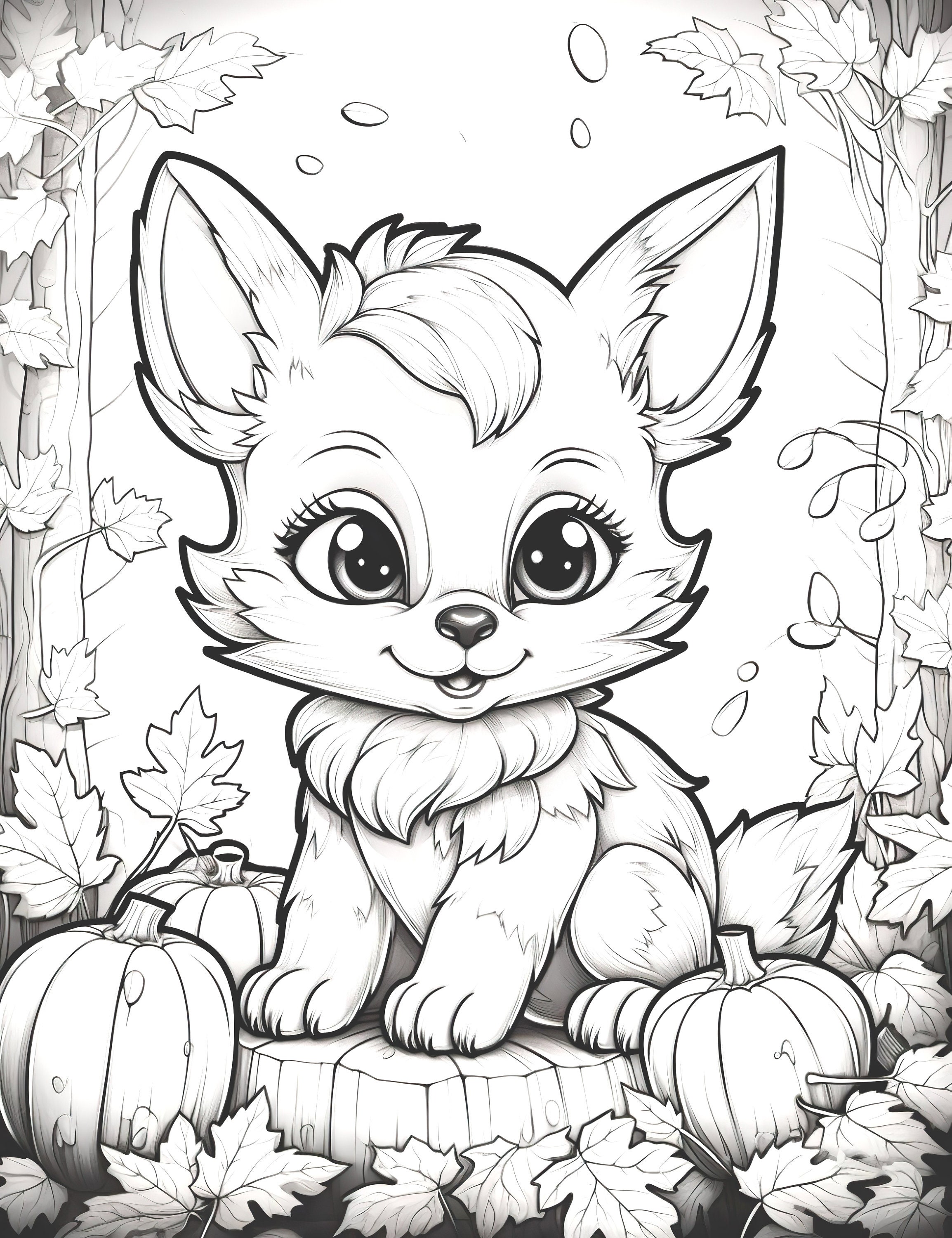 5 Autumn Coloring Pages. Teacher, Color Pages for Kids, Cute Coloring ...
