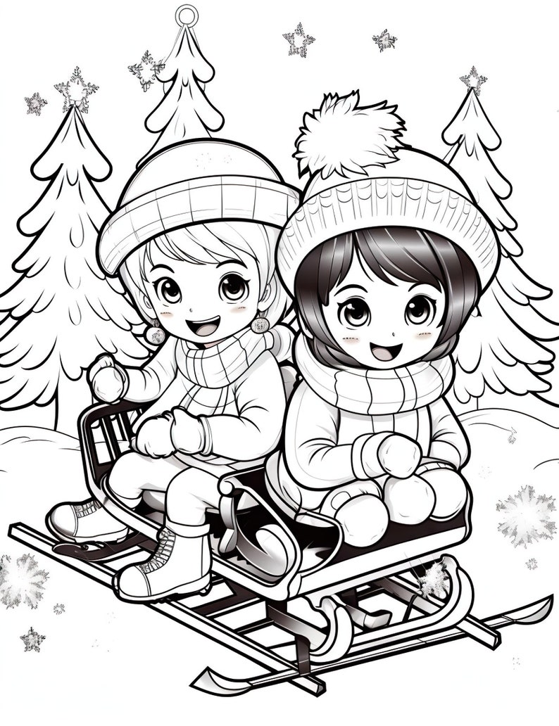 5 Christmas Holiday Coloring Pages. Teacher, Color Pages for Kids, Cute ...