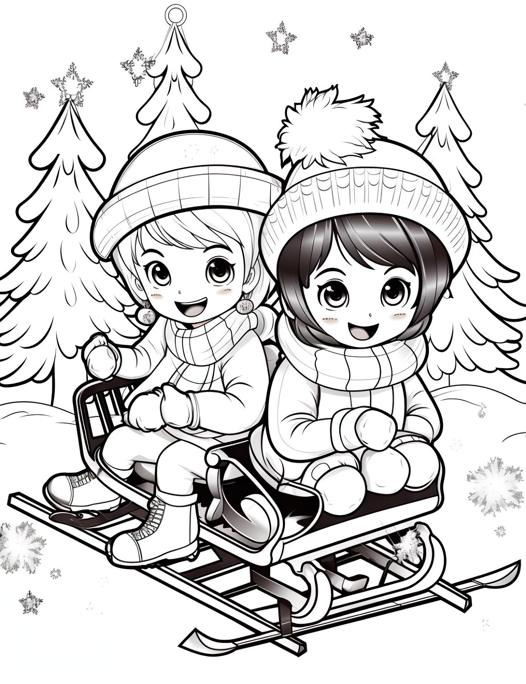 5 Christmas Holiday Coloring Pages. Teacher, Color Pages for Kids, Cute ...