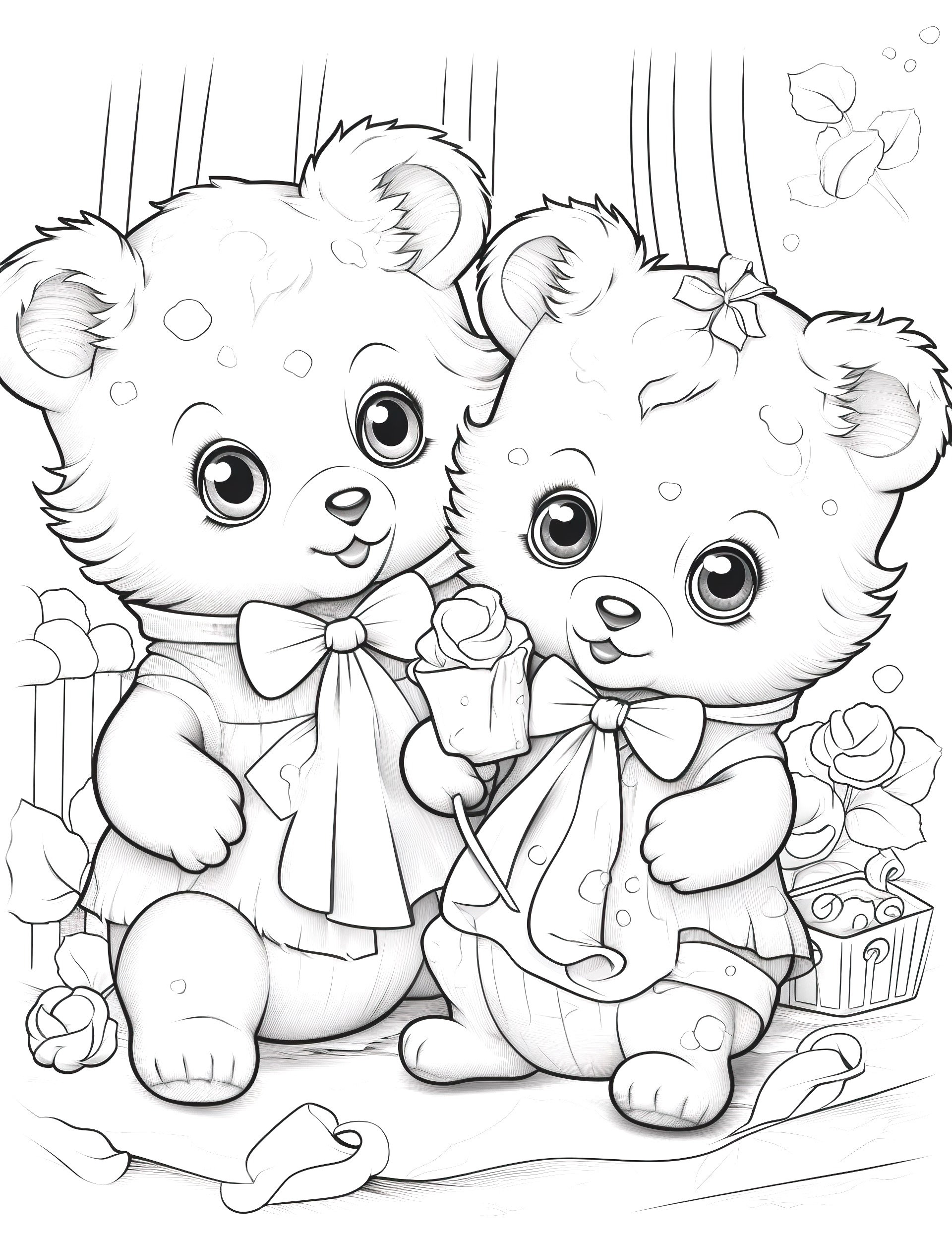 5 Cute Coloring Pages, Teacher, Color Pages for Kids, Cute Coloring ...