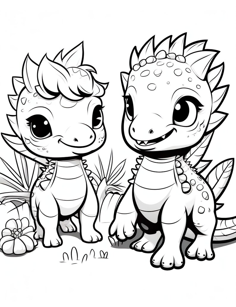 5 Dinosaur Coloring Pages, Teacher, Color Pages for Kids, Cute Coloring ...