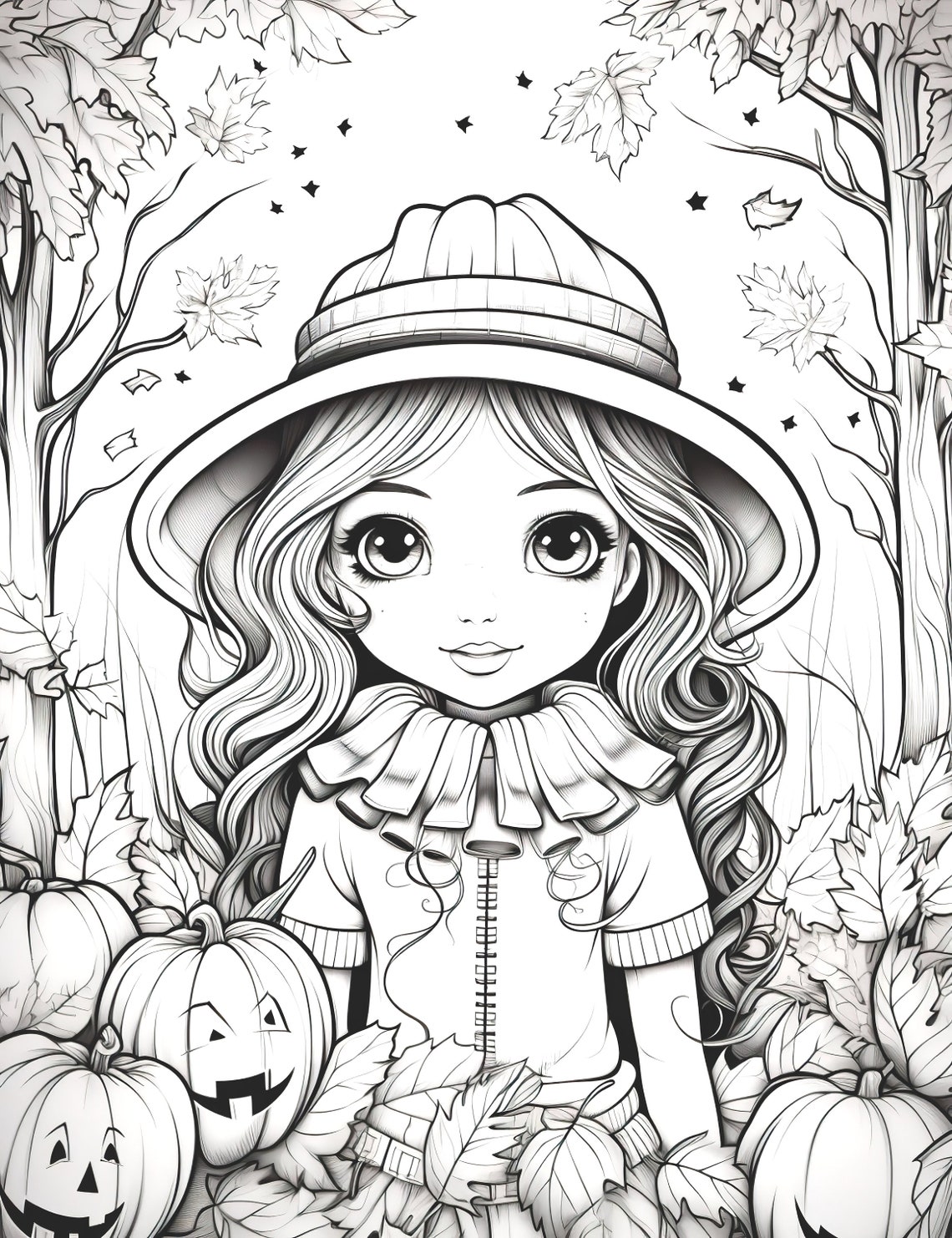 5 Autumn Coloring Pages. Teacher, Color Pages for Kids, Cute Coloring ...