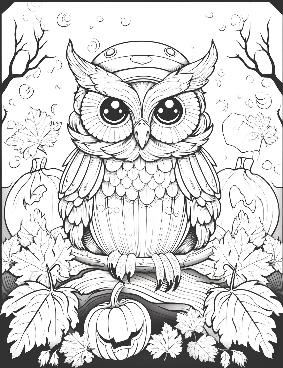 5 Autumn Coloring Pages. Teacher, Color Pages for Kids, Cute Coloring ...