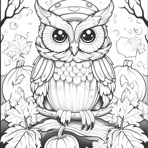 5 Autumn Coloring Pages. Teacher, Color Pages for Kids, Cute Coloring ...