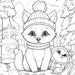 5 Winter Coloring Pages. Teacher, Color Pages for Kids, Cute Coloring ...