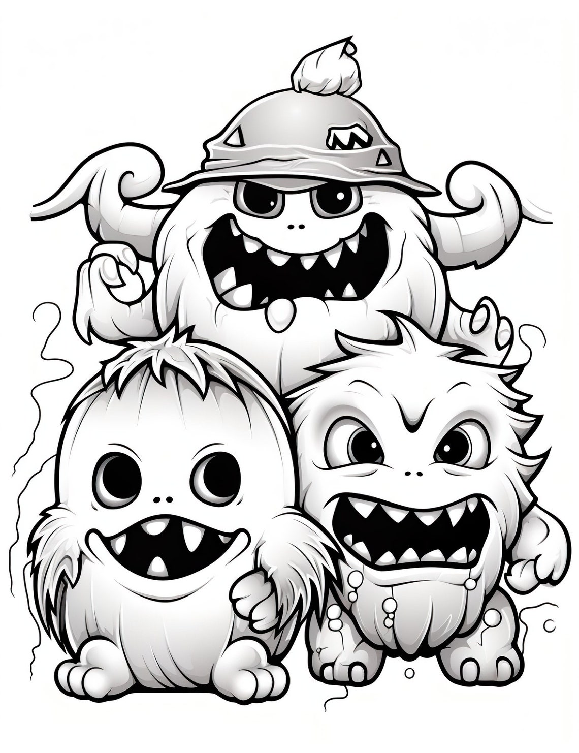 5 Halloween Coloring Pages. Teacher, Color Pages for Kids, Cute ...