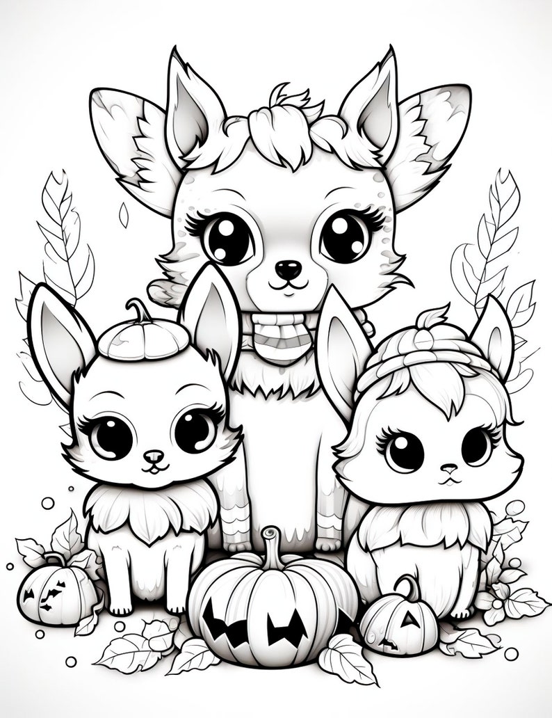 5 Autumn Coloring Pages. Teacher, Color Pages for Kids, Cute Coloring ...