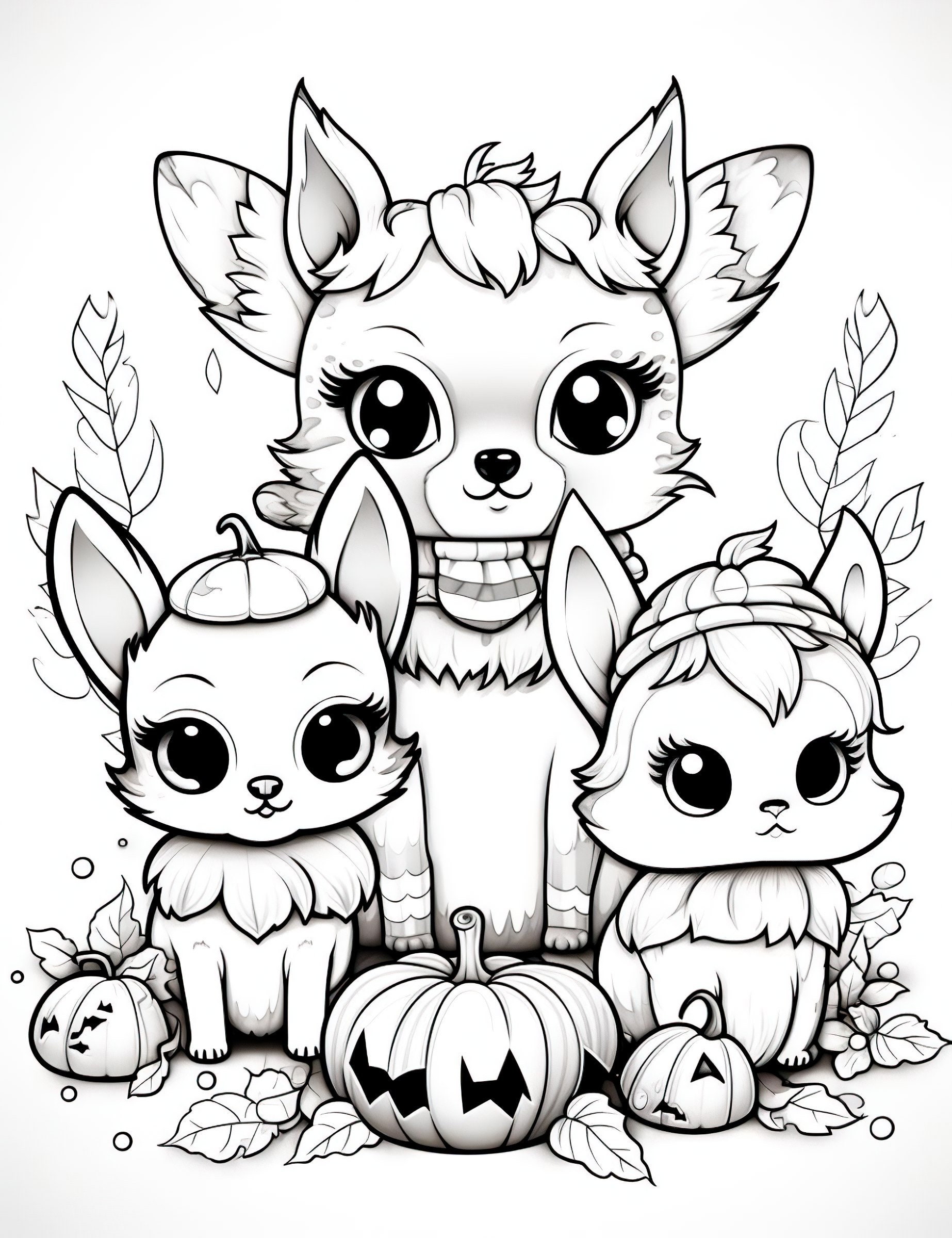 5 Autumn Coloring Pages. Teacher, Color Pages for Kids, Cute Coloring ...