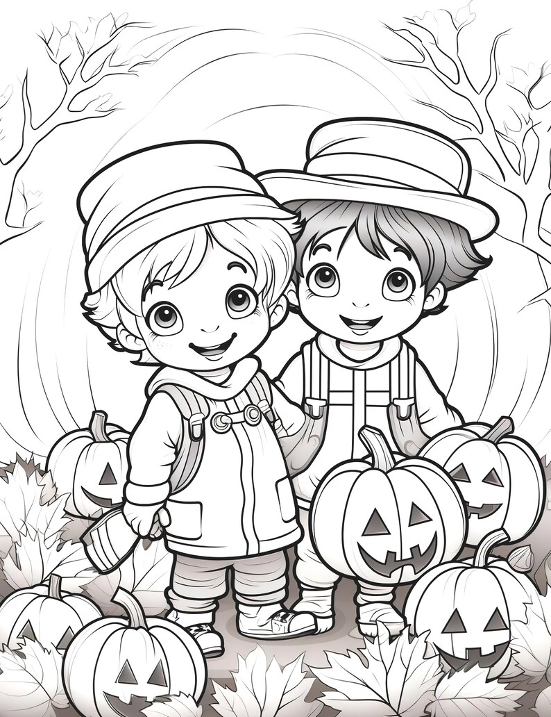 5 Autumn Coloring Pages. Teacher, Color Pages for Kids, Cute Coloring ...
