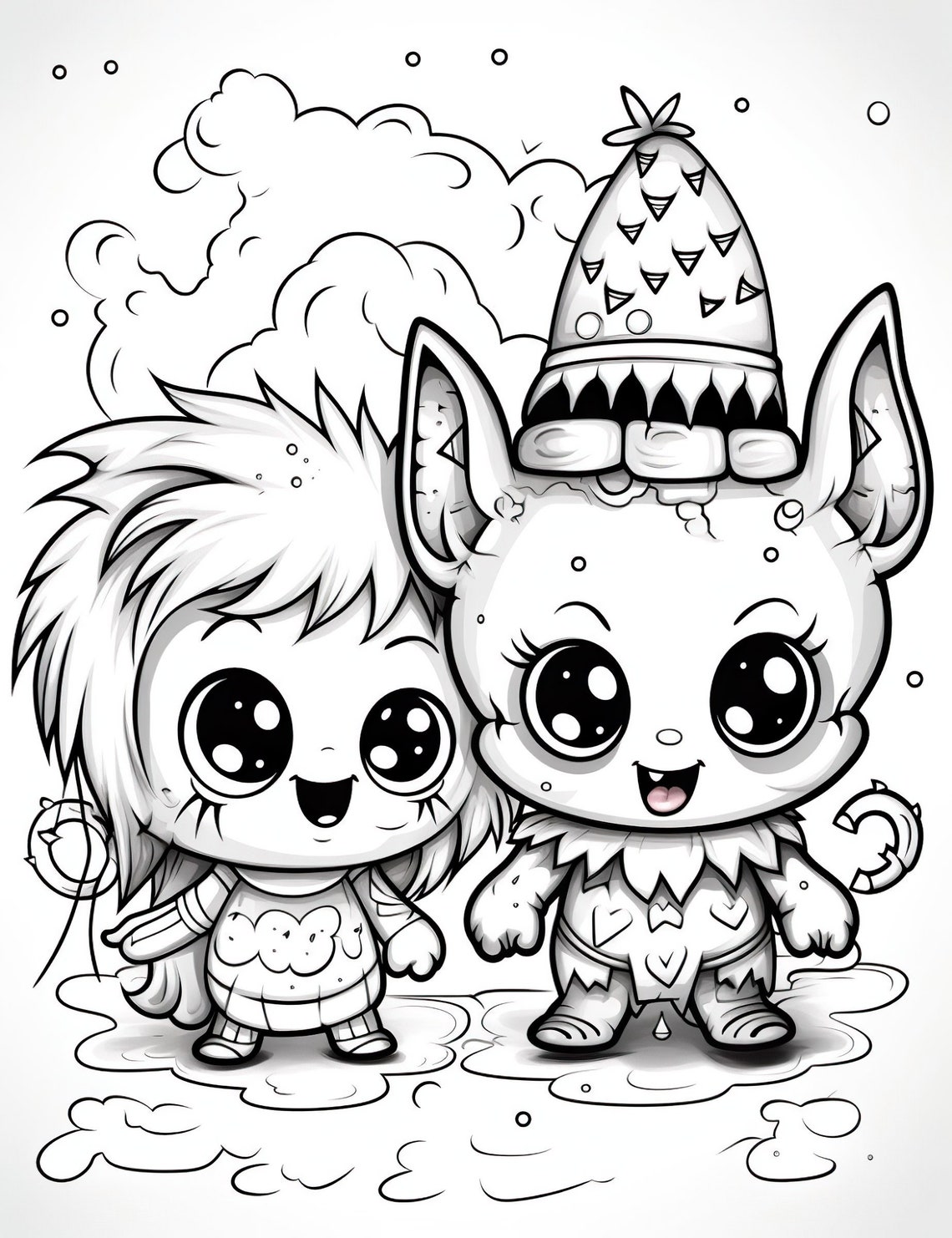 5 Halloween Coloring Pages. Teacher, Color Pages for Kids, Cute ...