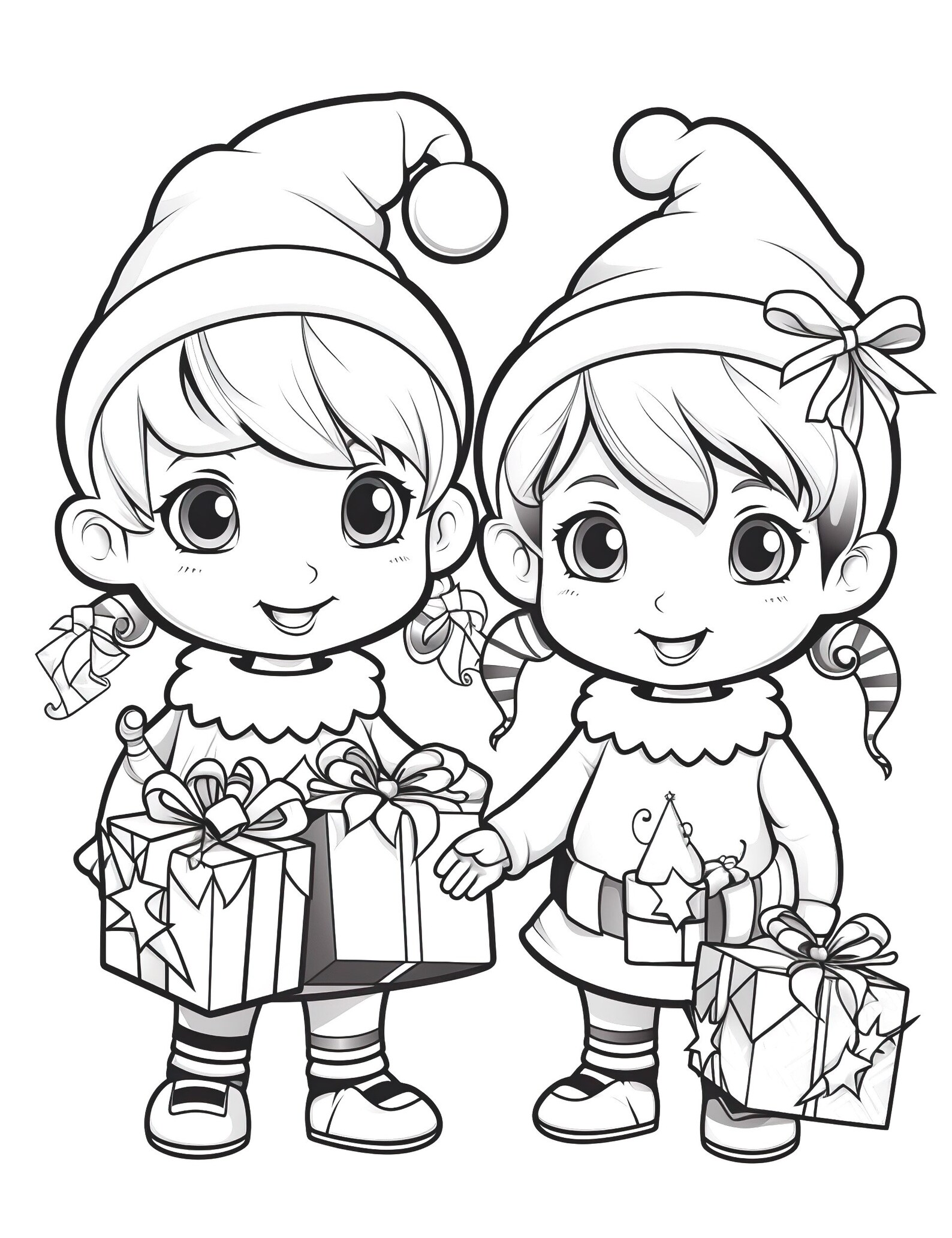 5 Winter Coloring Pages. Teacher, Color Pages for Kids, Cute Coloring ...