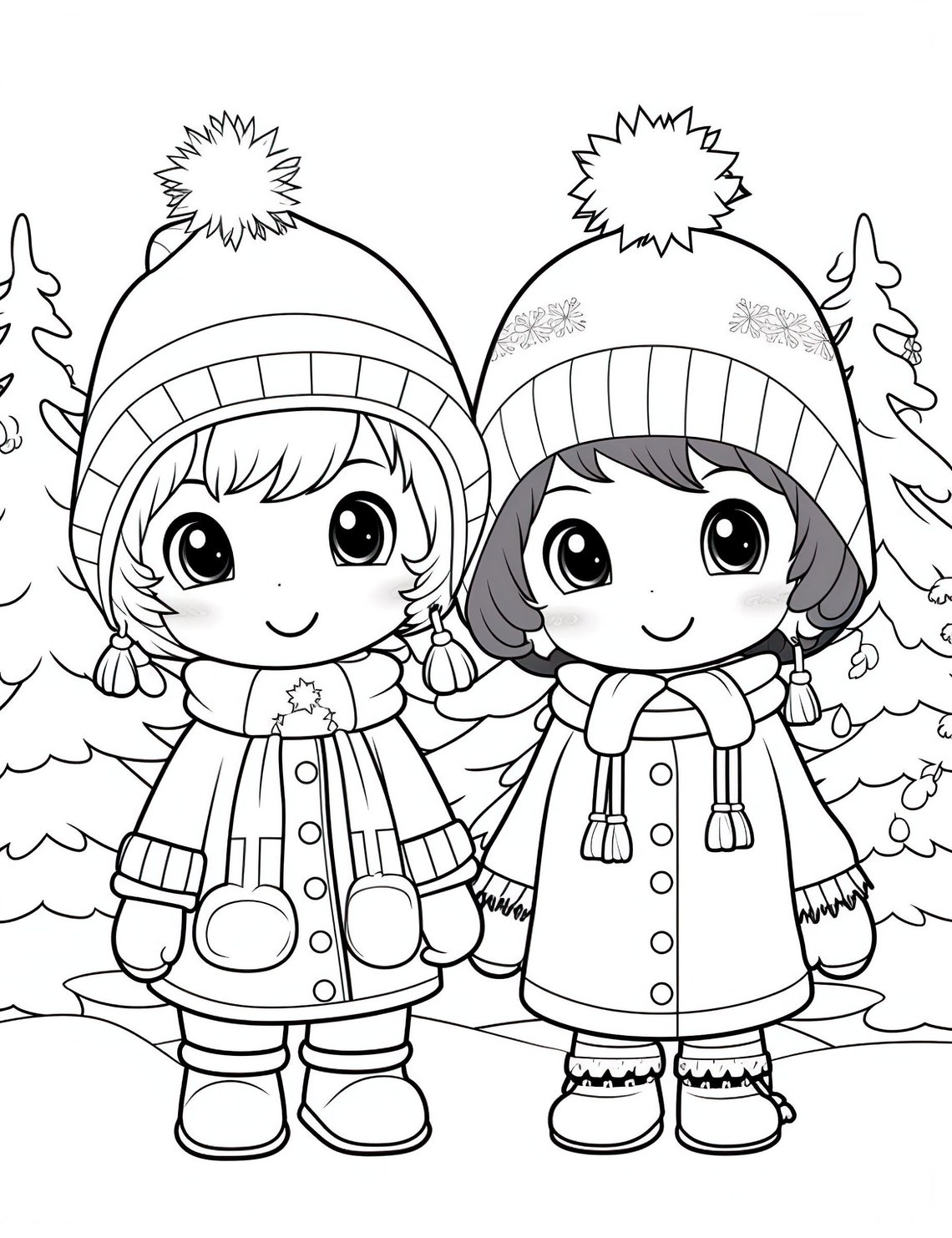 5 Christmas Holiday Coloring Pages. Teacher, Color Pages for Kids, Cute ...