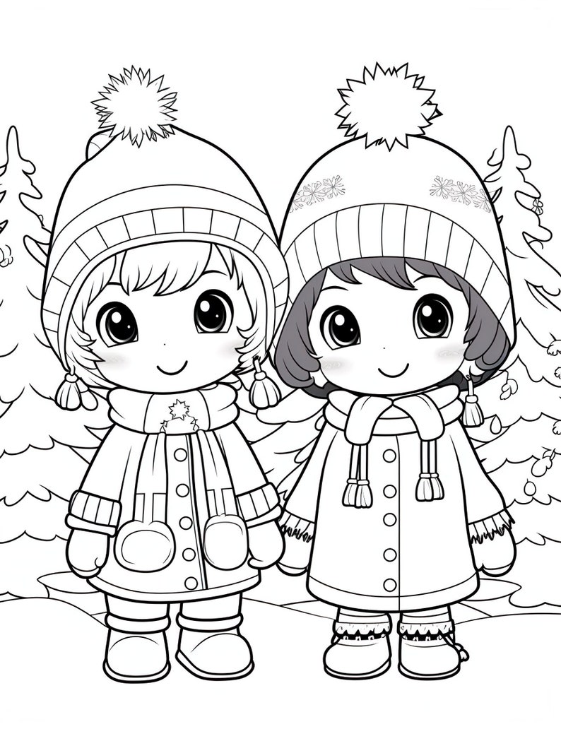 5 Christmas Holiday Coloring Pages. Teacher, Color Pages for Kids, Cute ...