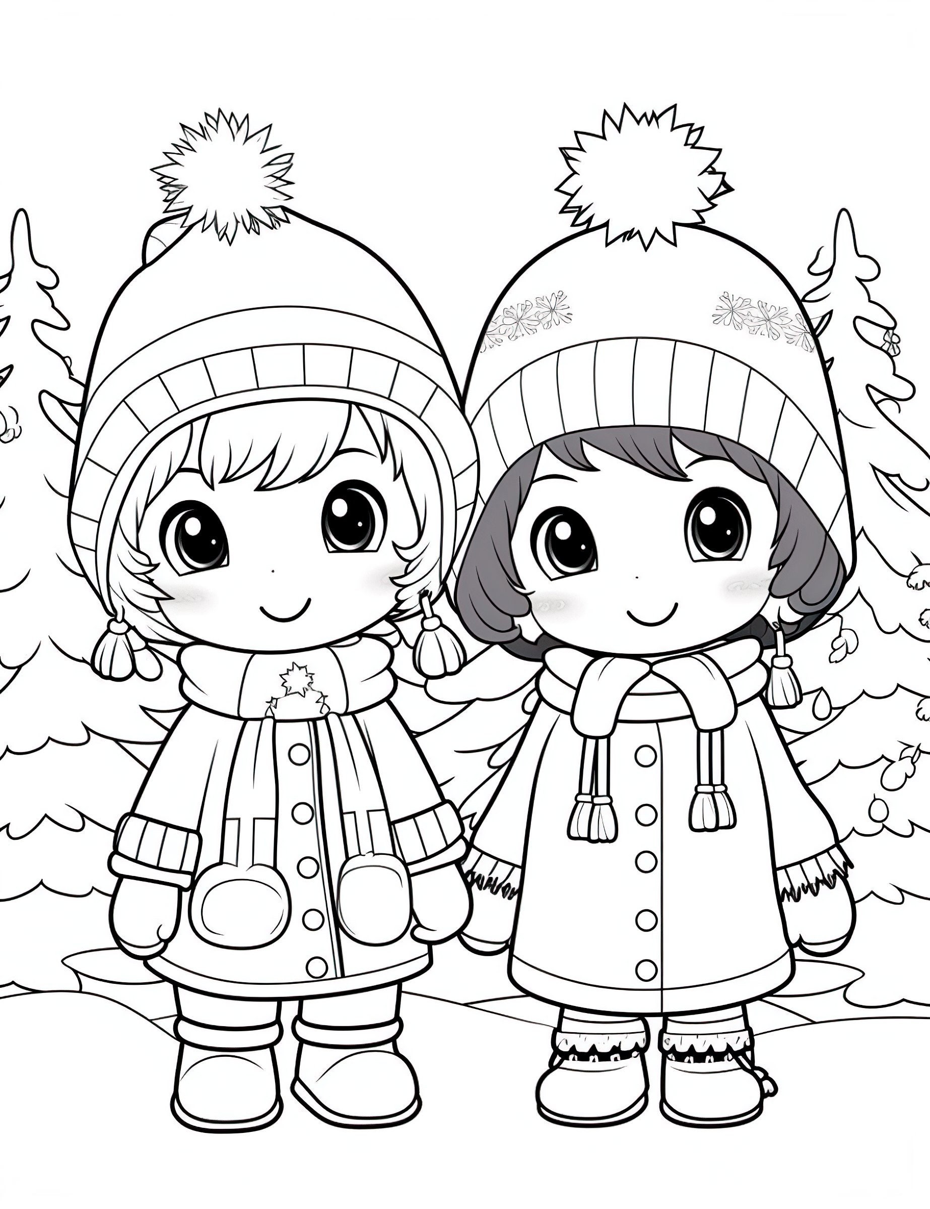 5 Christmas Holiday Coloring Pages. Teacher, Color Pages for Kids, Cute ...
