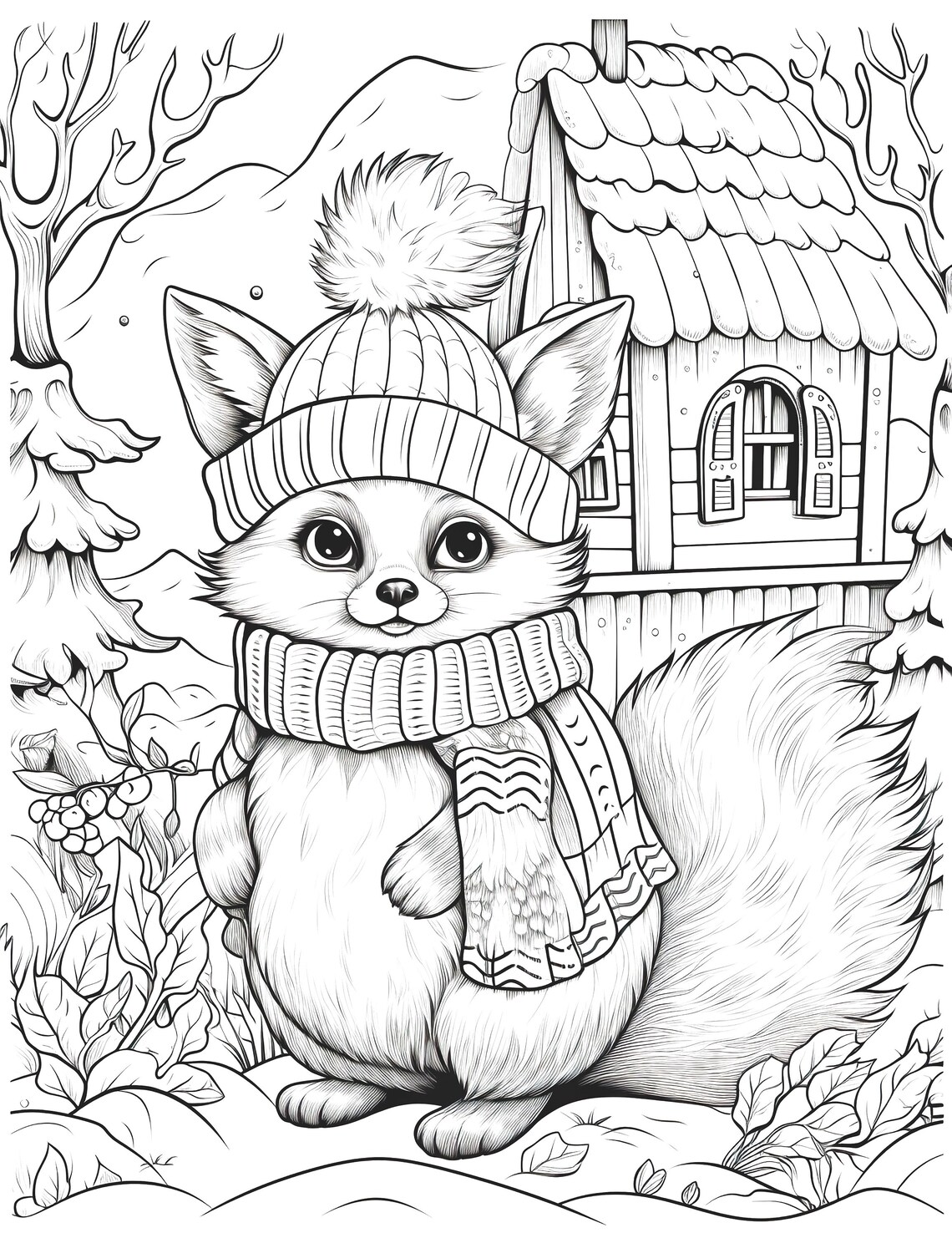 5 Winter Coloring Pages. Teacher, Color Pages for Kids, Cute Coloring ...