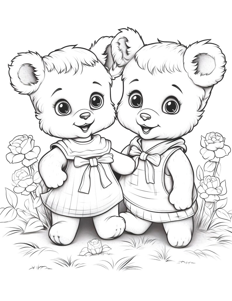 5 Cute Coloring Pages, Teacher, Color Pages for Kids, Cute Coloring ...