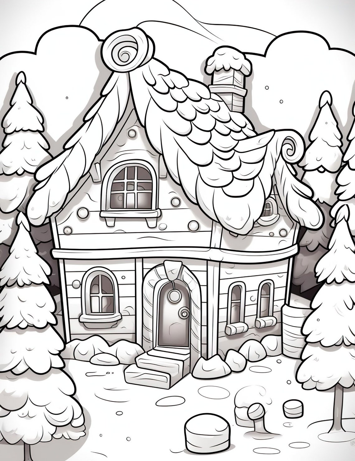 5 Christmas Holiday Coloring Pages. Teacher, Color Pages for Kids, Cute ...