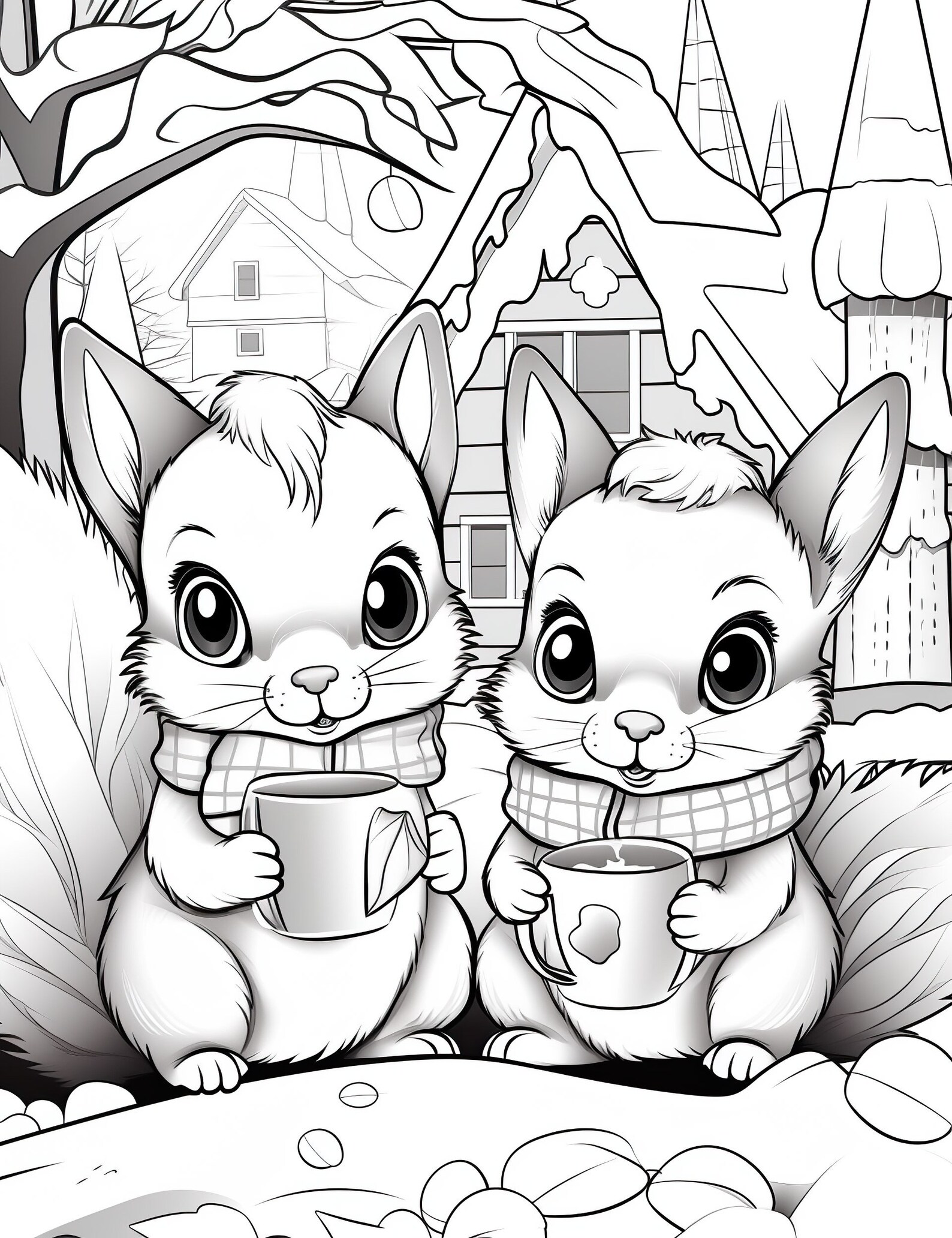 5 Winter Coloring Pages. Teacher, Color Pages for Kids, Cute Coloring ...