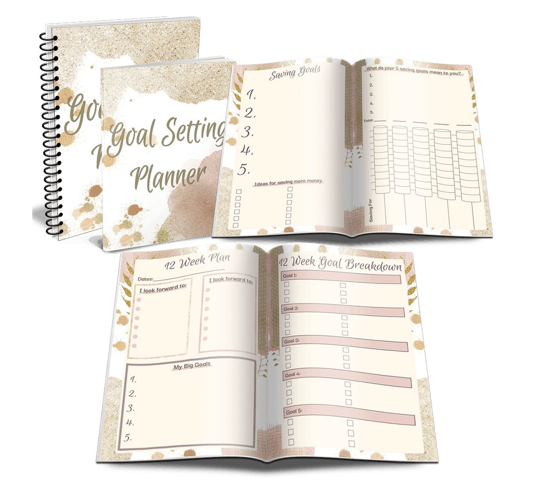 Goal Setting Planner - Printable PDF Download Digital - Etsy