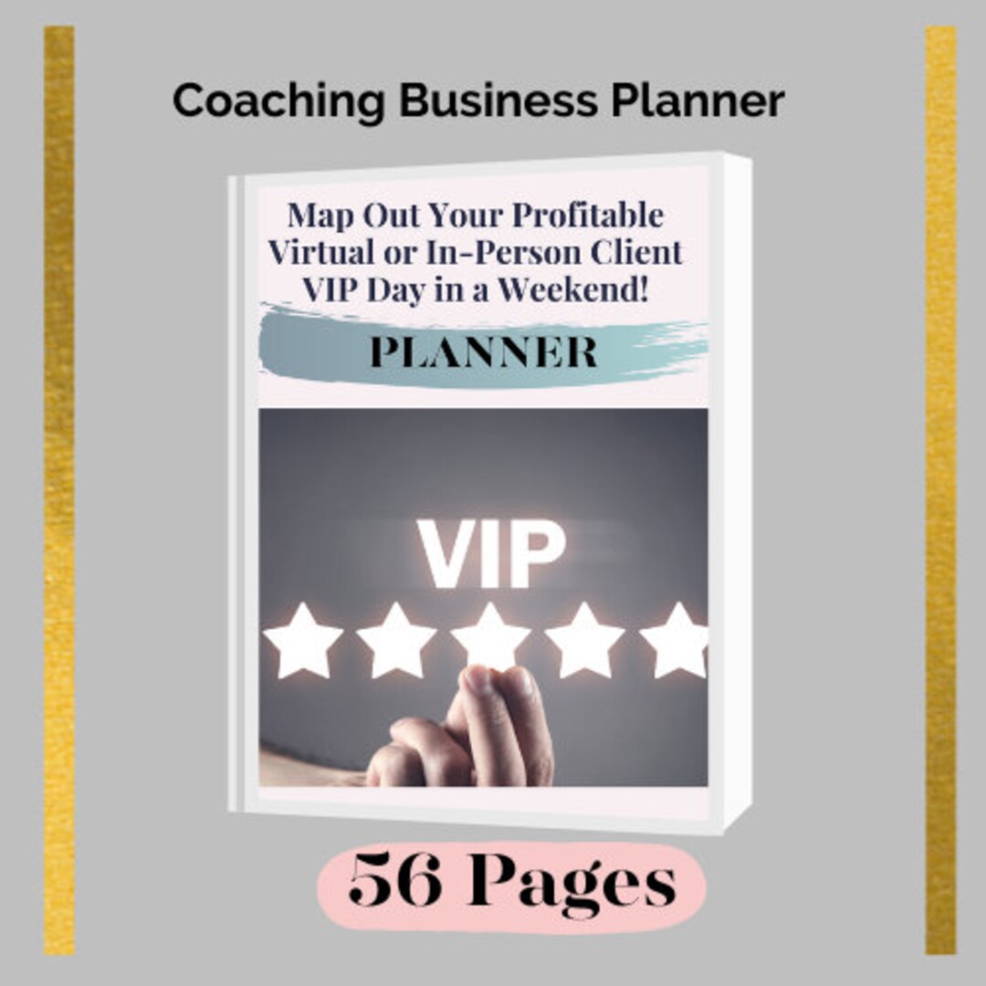 PLANNER for Coaches- Map Out Your Profitable Virtual or In-person ...