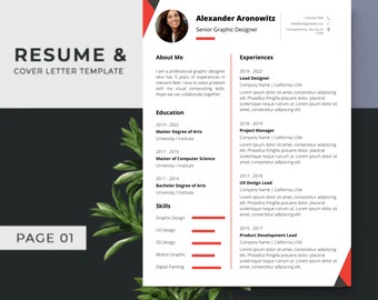 Resume Template | Digital Product | Digital Download | Modern CV ...