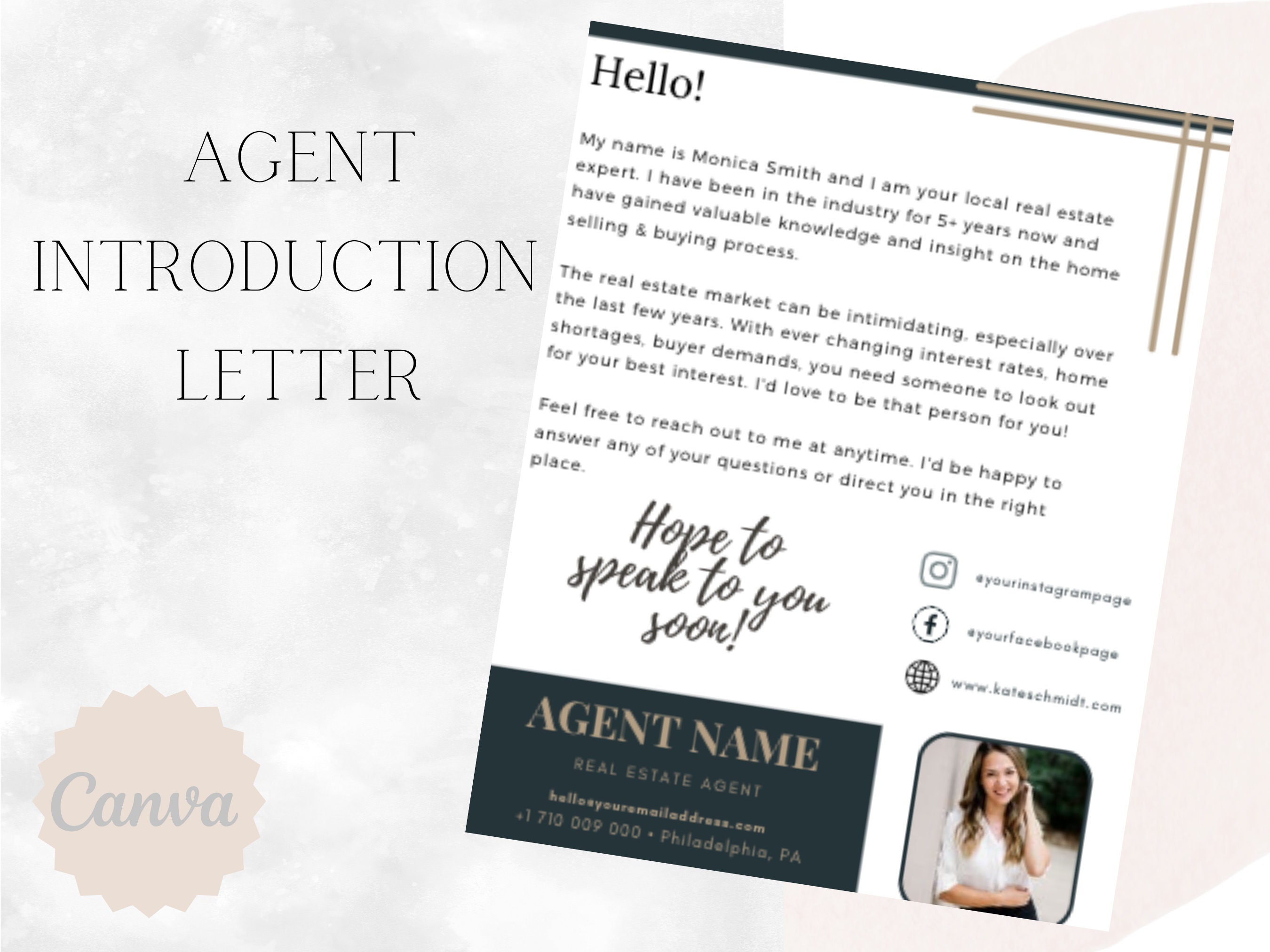 Introduction Real Estate Agent | Introduction Letter Real Estate ...