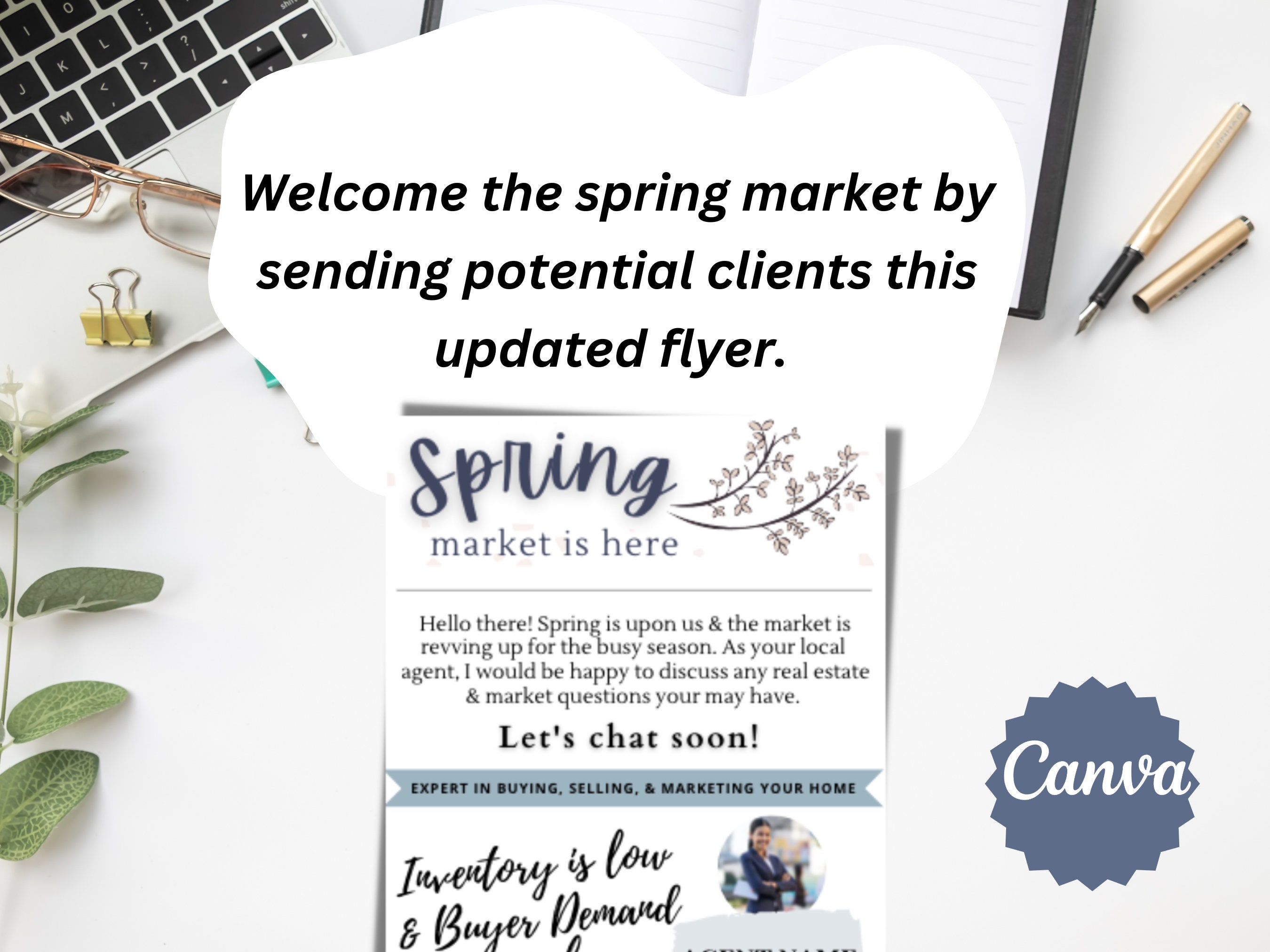 Real Estate Spring Flyer | House Flyer | Realtor Farming Letter | Real ...