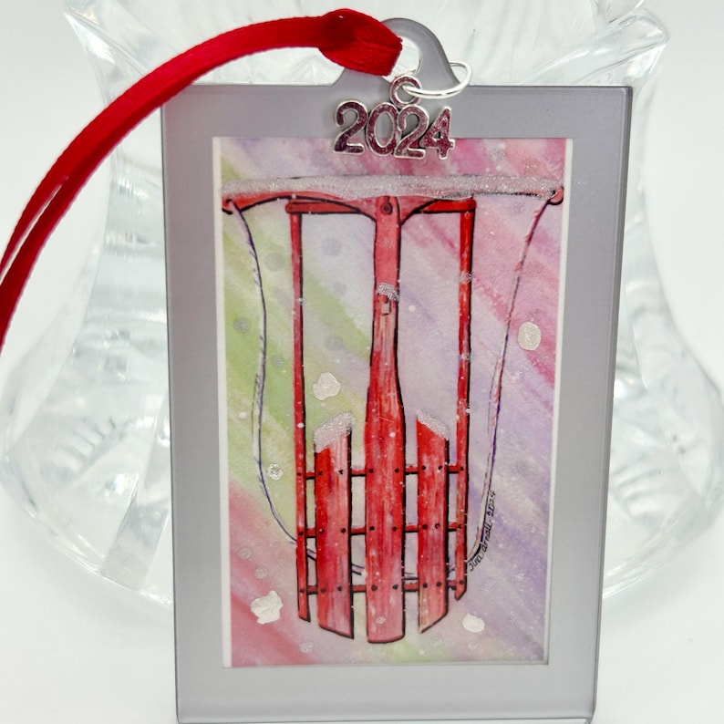 Winter Joyride | Sled Art | Watercolor Giclee Prints and Ornaments ...