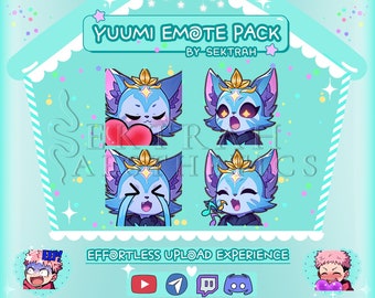 Megumi Fushiguro JJK Emote/sticker Pack Streaming on Twitch/youtube and ...