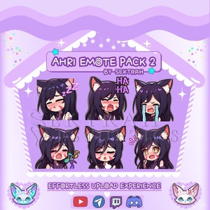 Cute League of Legends Ahri Emote/sticker Pack 2 Streaming on Twitch ...