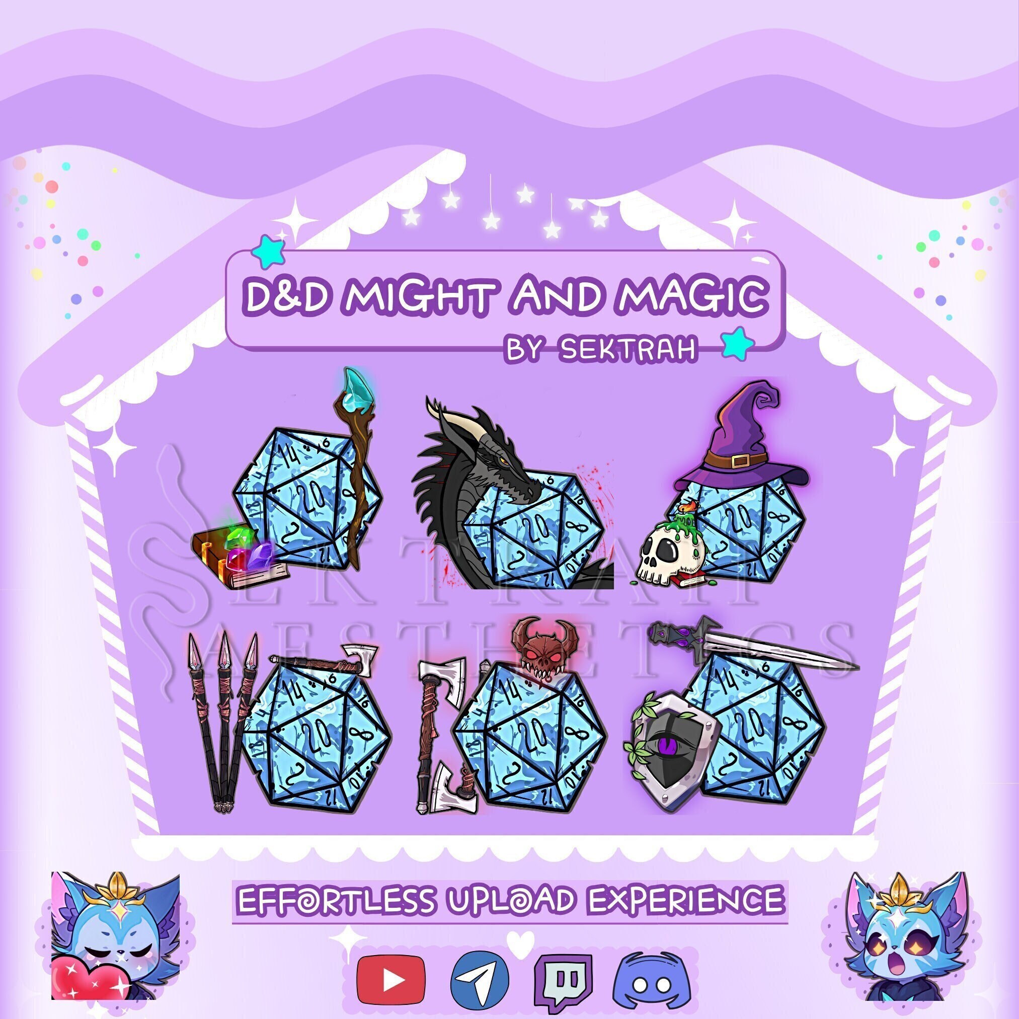 Dnd Class Emote/sticker Pack #1 Streaming on Twitch/youtube and Discord ...