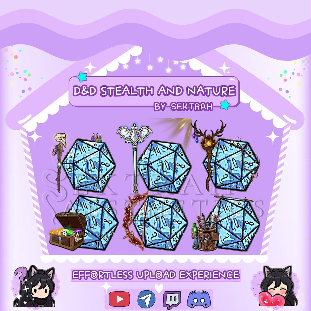 Dnd Class Emote/sticker Pack #2 Streaming on Twitch/youtube and Discord ...