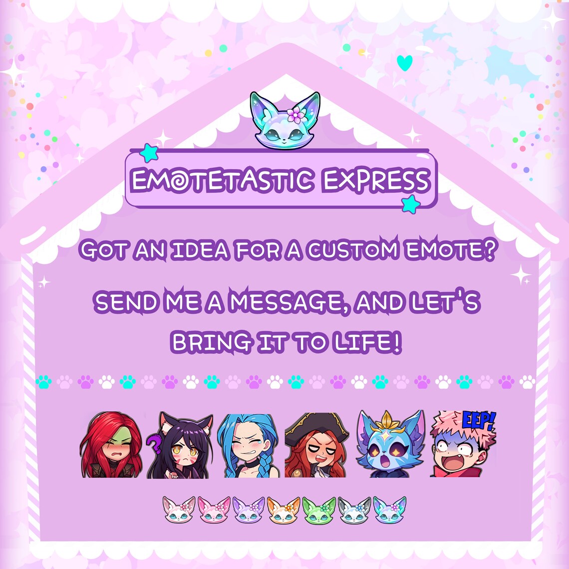 Cute League of Legends Ahri Emote/sticker Pack 2 Streaming on Twitch ...