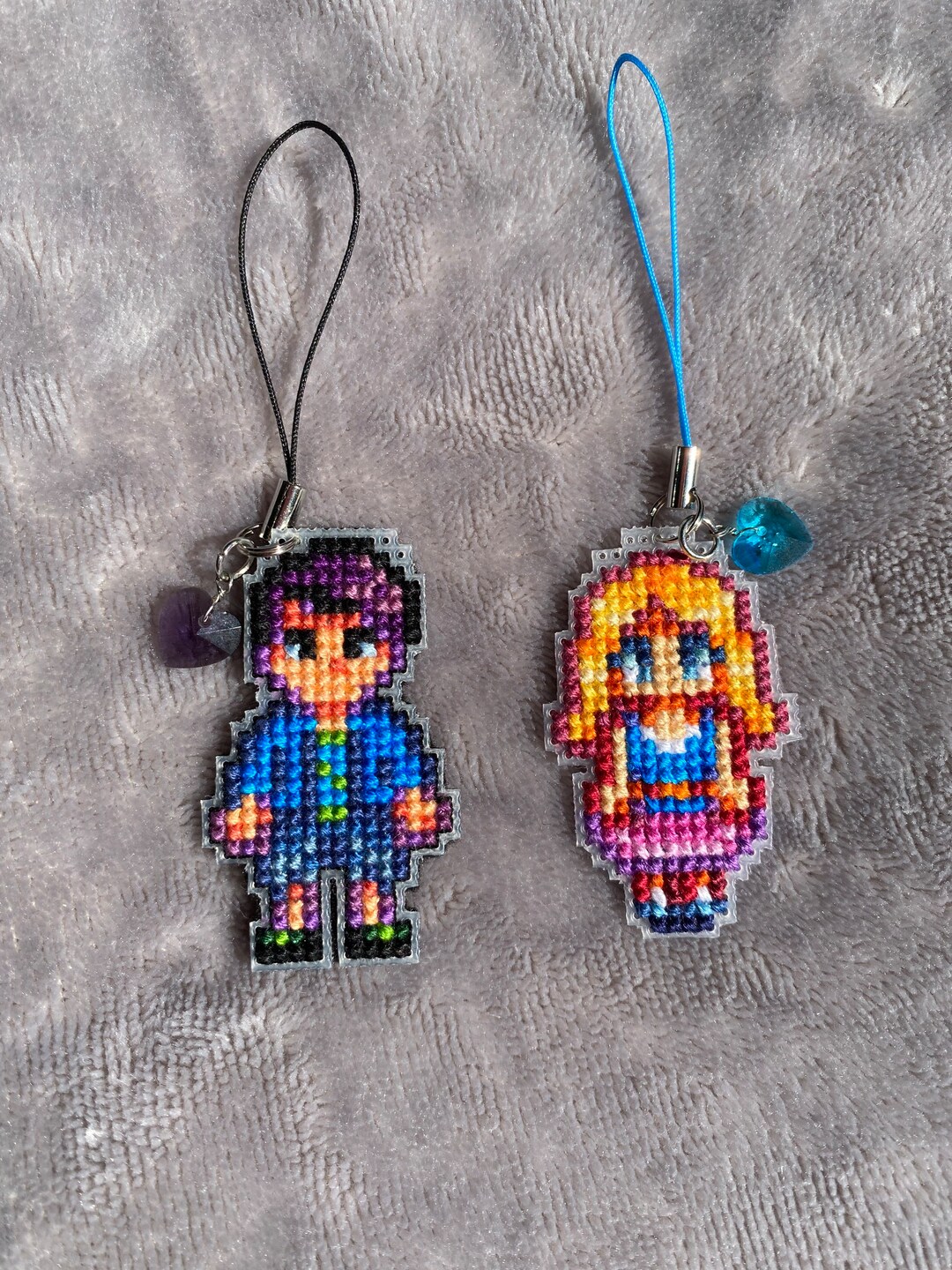 Stardew Valley Bachelor/bachelorette Cross Stitch Keychain - Etsy