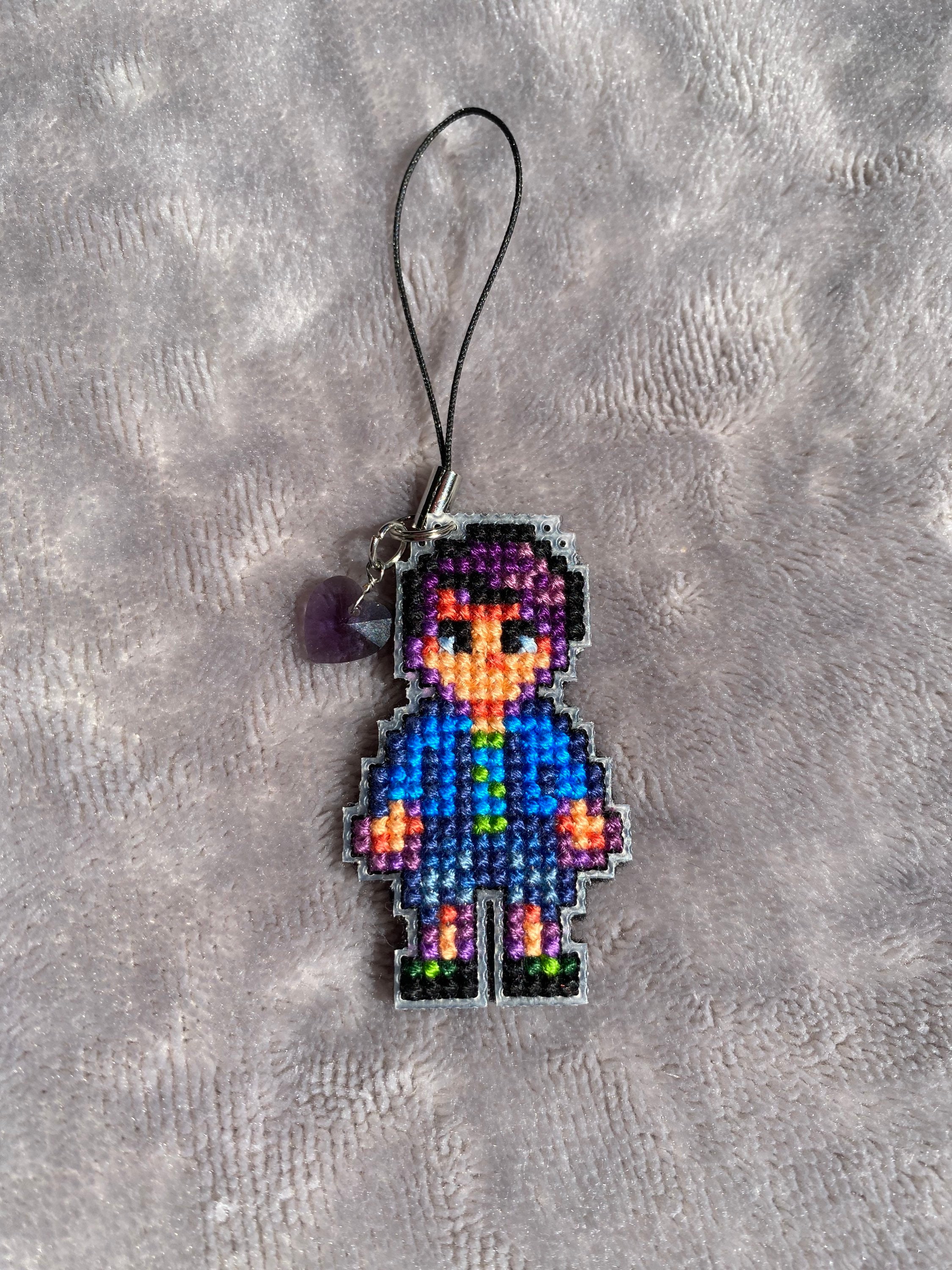 Stardew Valley Bachelor/bachelorette Cross Stitch Keychain - Etsy