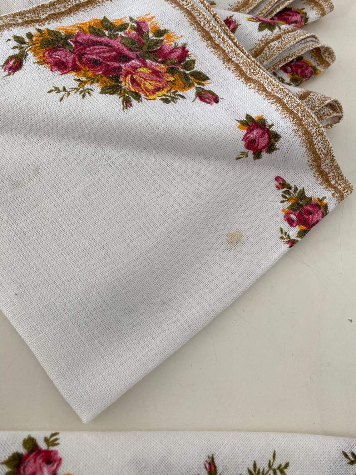 Vintage - Royal Albert Old Country Roses Napkins - Etsy