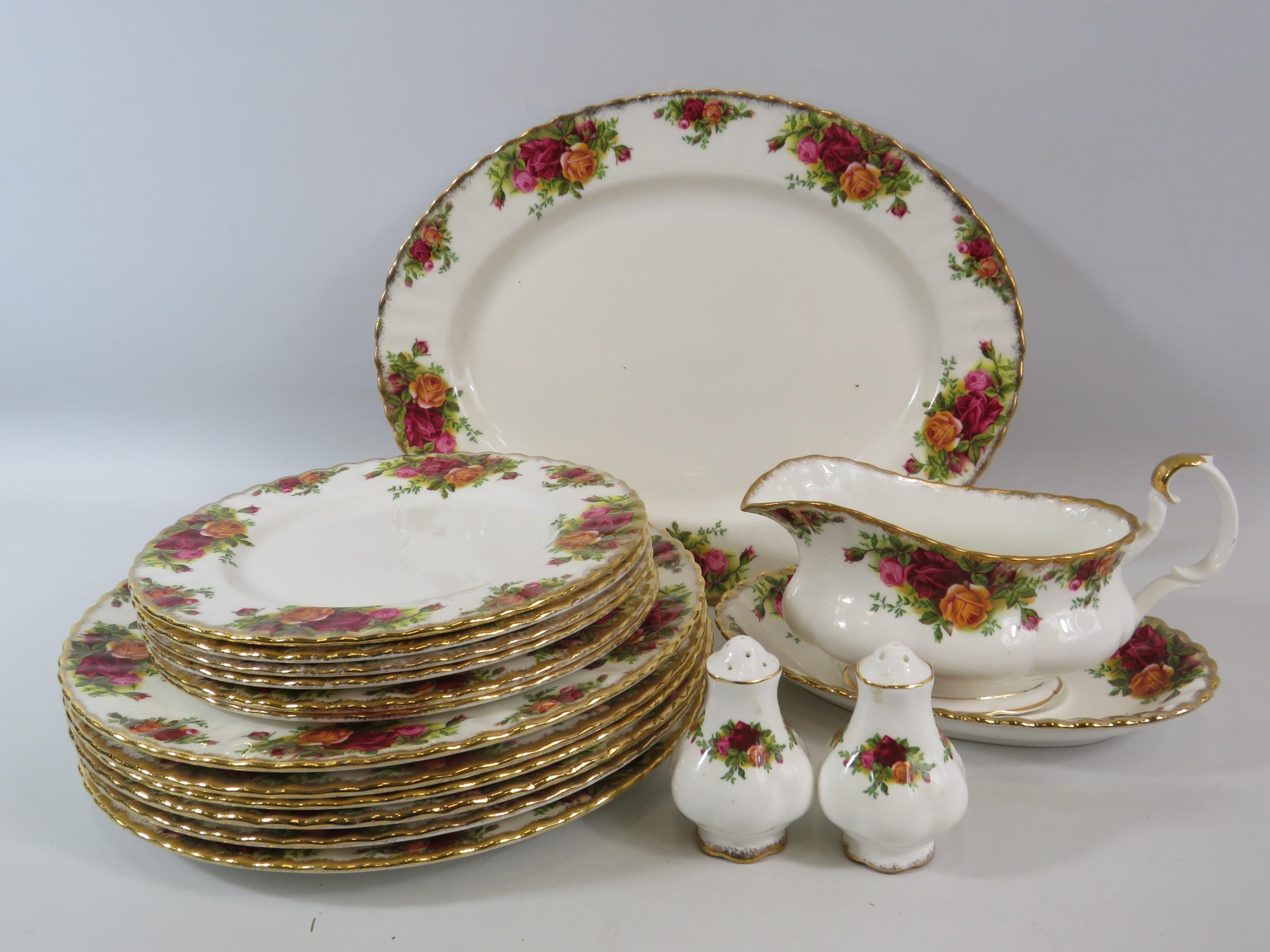 Royal Albert Old Country Roses Dinner Set English Bone China ...