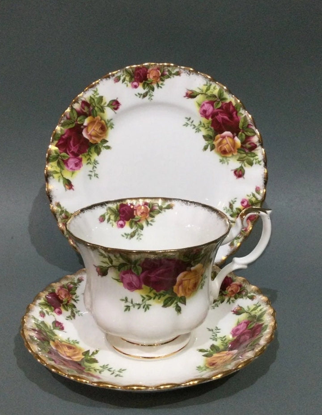 Royal Albert Old Country Roses Tea Cup Trio English Bone China ...