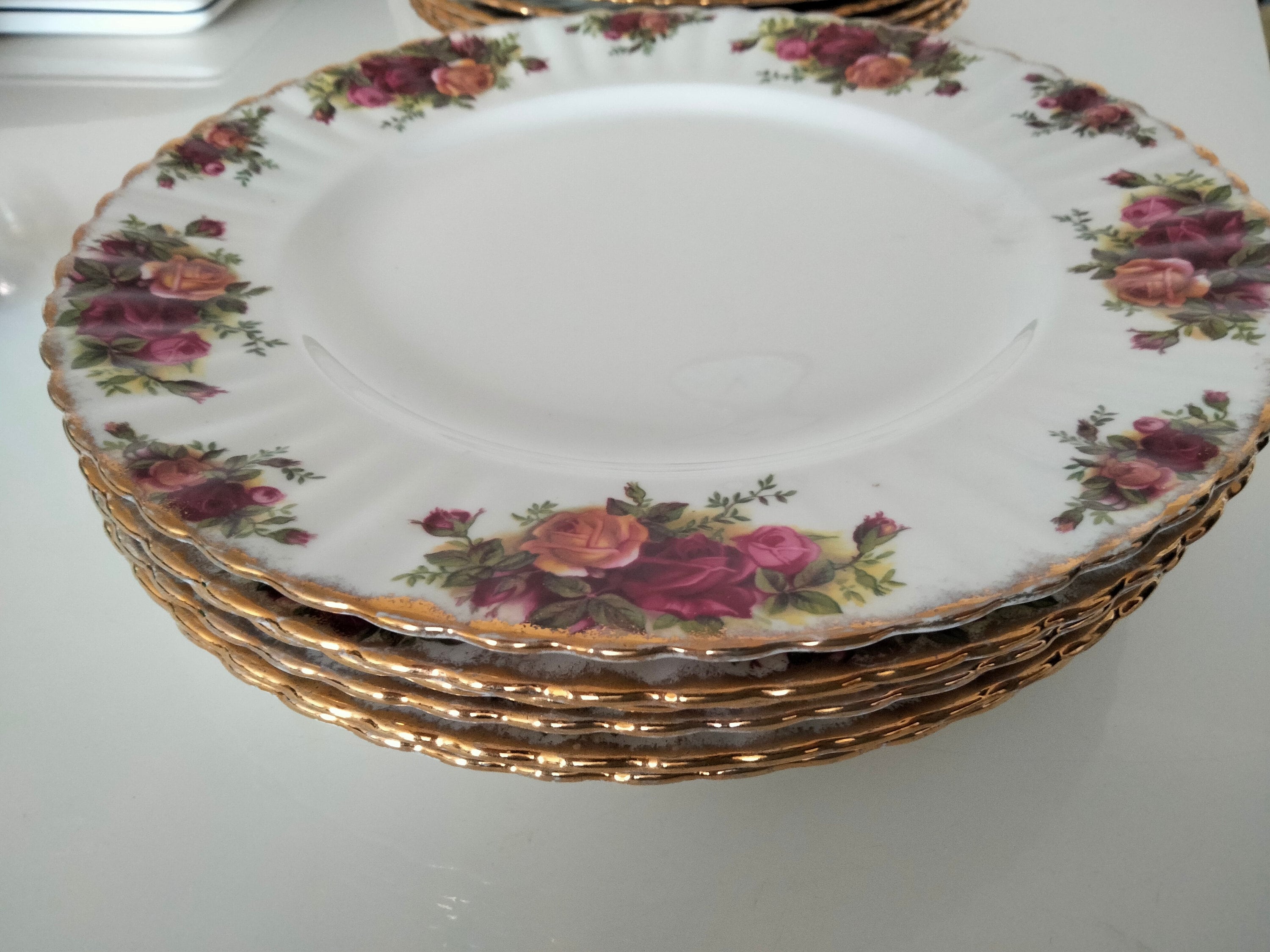 Royal Albert Old Country Roses Dinner Plate 1960s Vintage Vg Condition ...