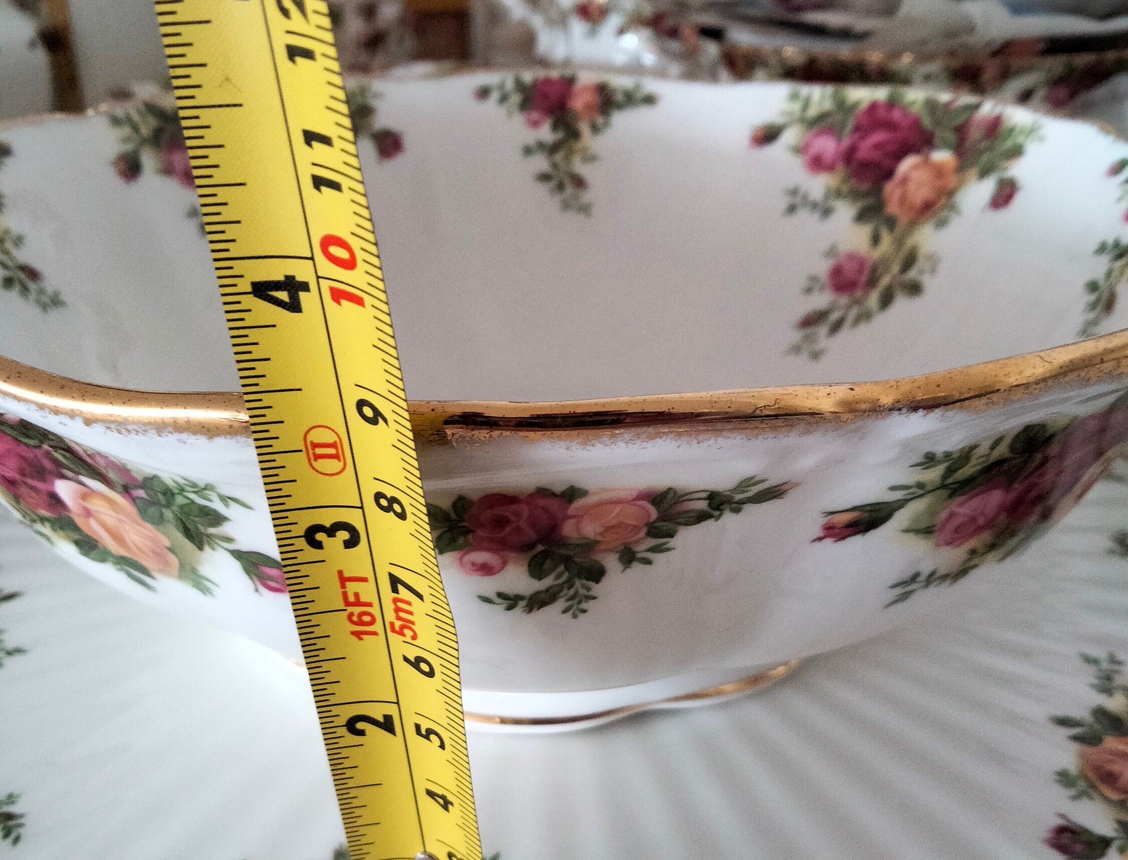 Royal Albert Old Country Roses Large Salad Serving Dish/ Bowl 10 Inches ...