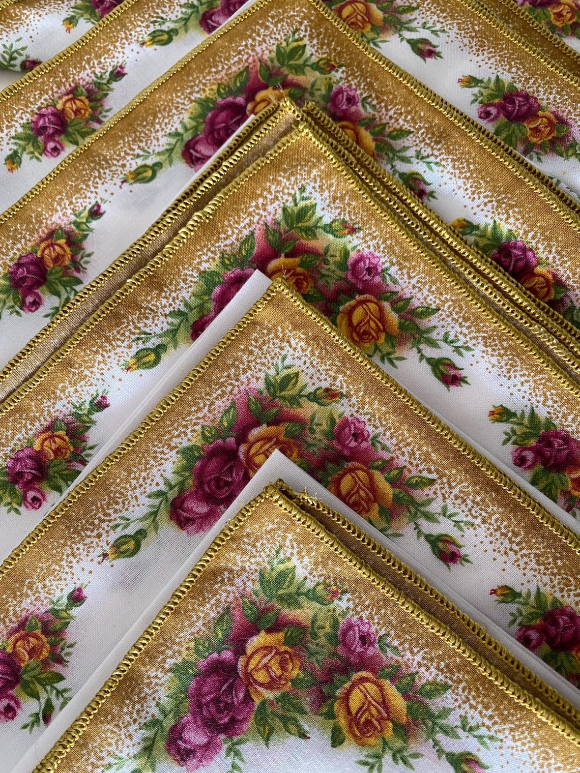Vintage - Royal Albert Old Country Roses Napkins - Etsy