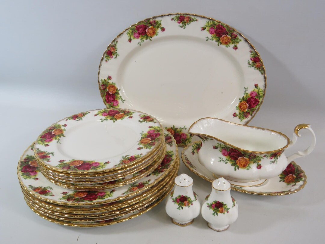 Royal Albert Old Country Roses Dinner Set English Bone China ...