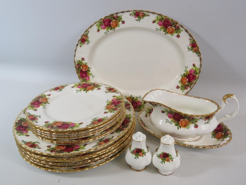 Royal Albert Old Country Roses Dinner Set English Bone China ...