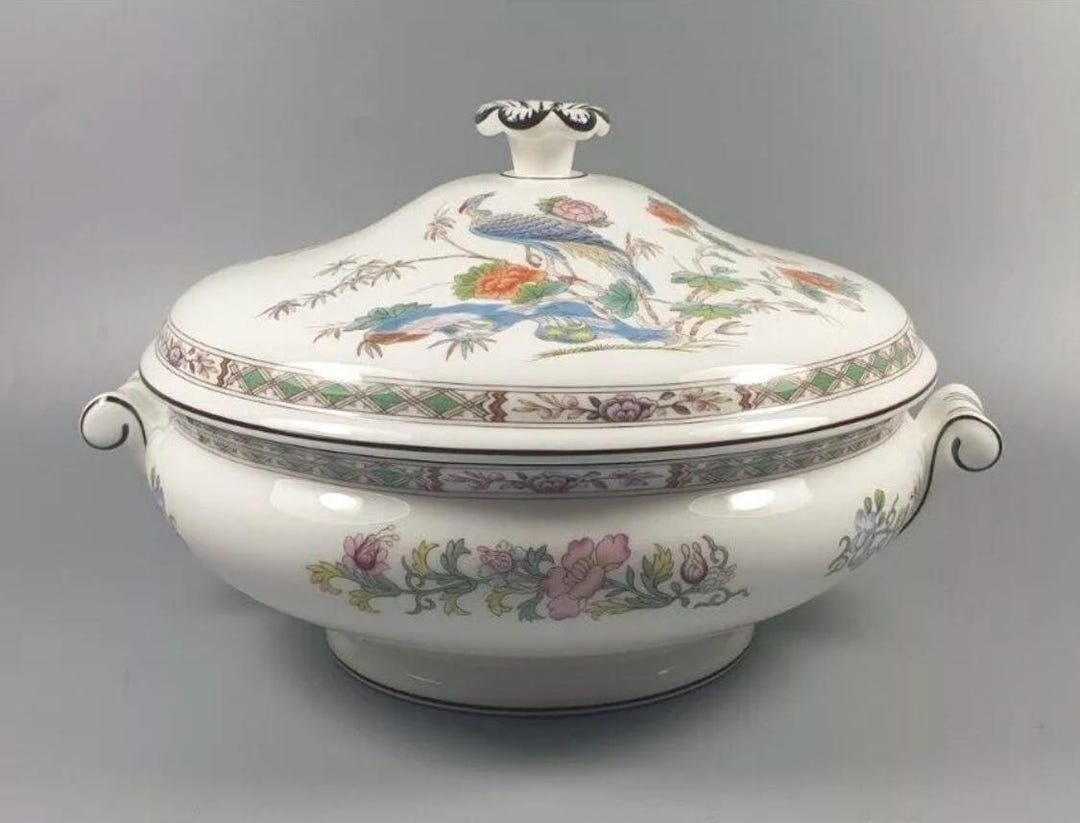 Wedgwood - Kutani Crane - Lidded Vegetable Dish Bone China English ...