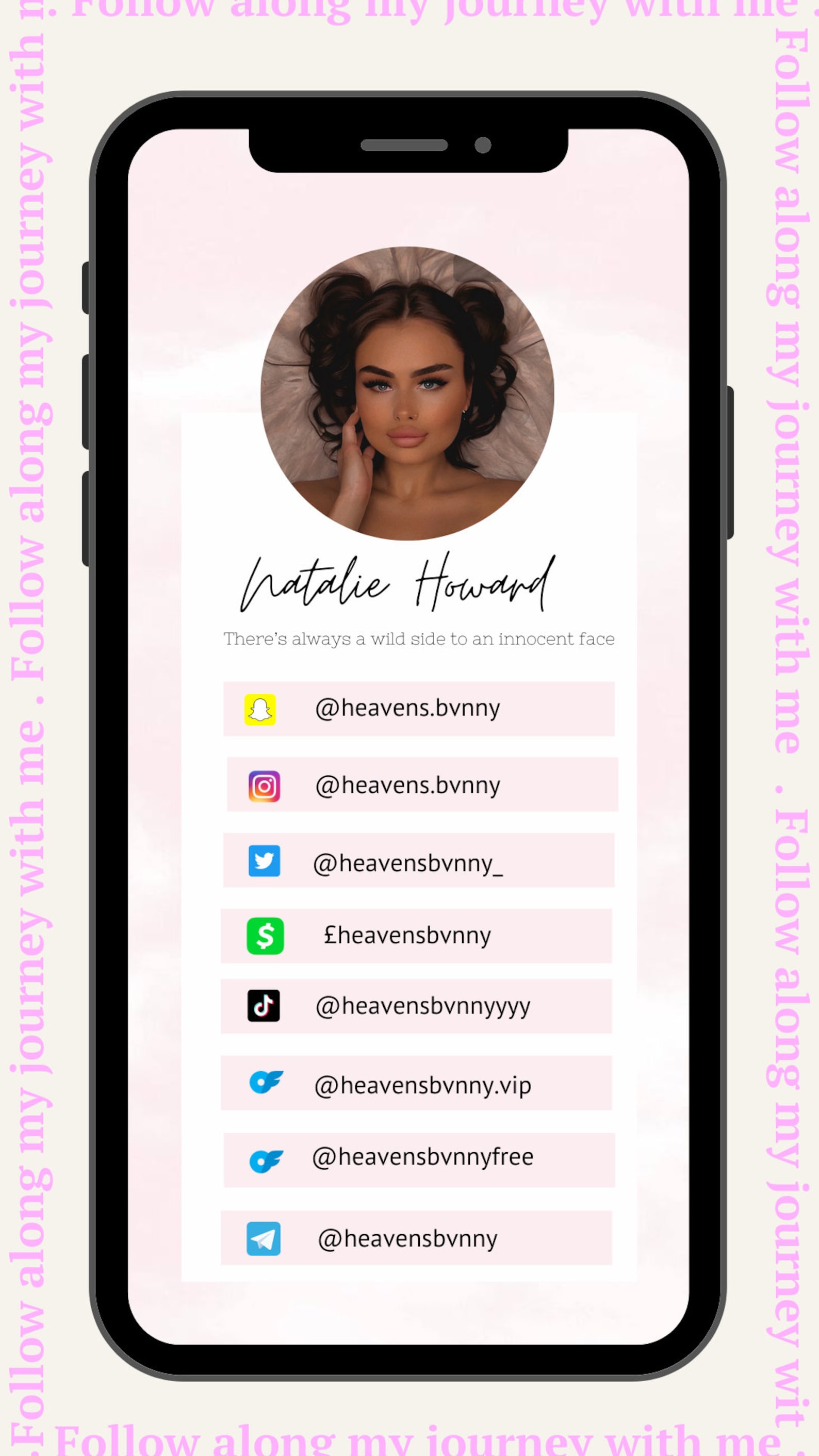 Social Handle, Editable Template, Digital Download - Etsy