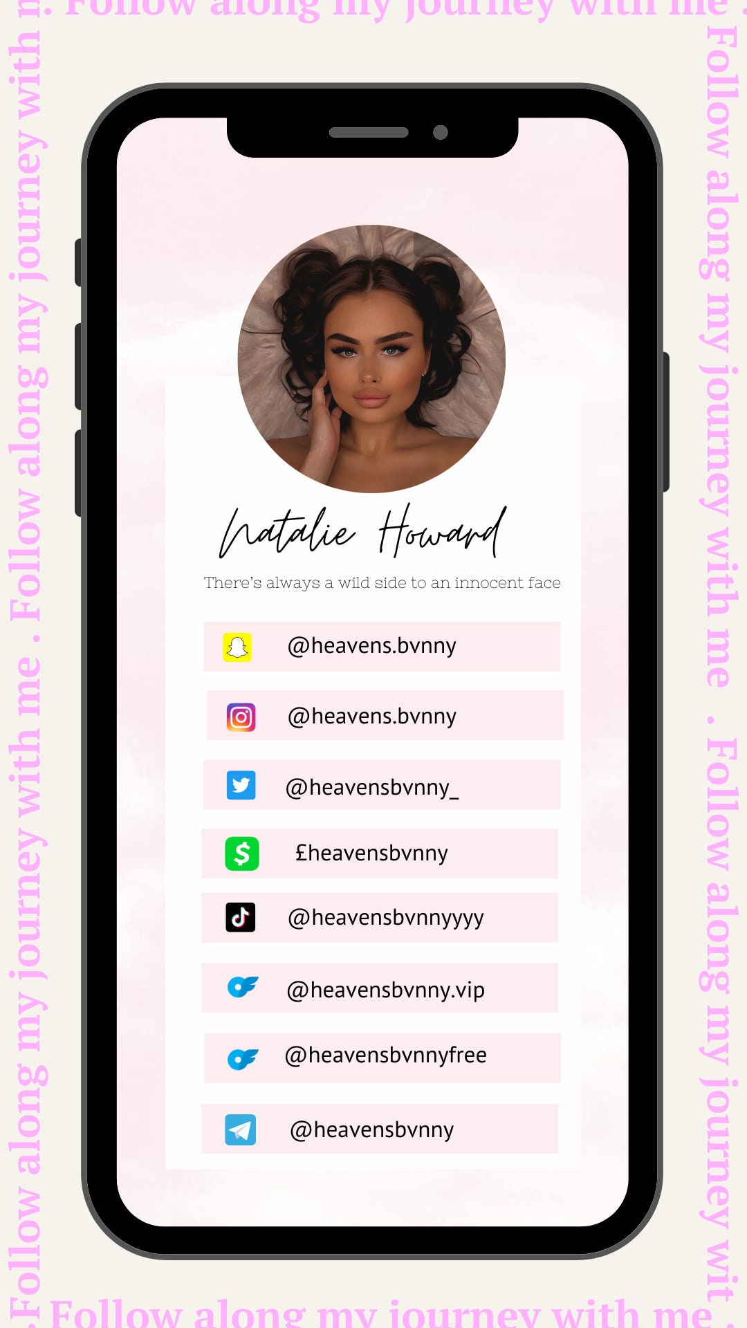 Social Handle, Editable Template, Digital Download - Etsy