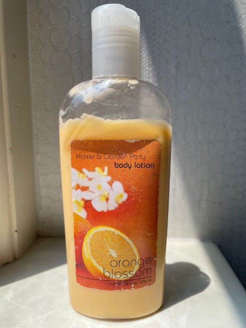 Home & Garden Party BODY LOTION Orange Blossom 80% Full 8oz Cream - Etsy