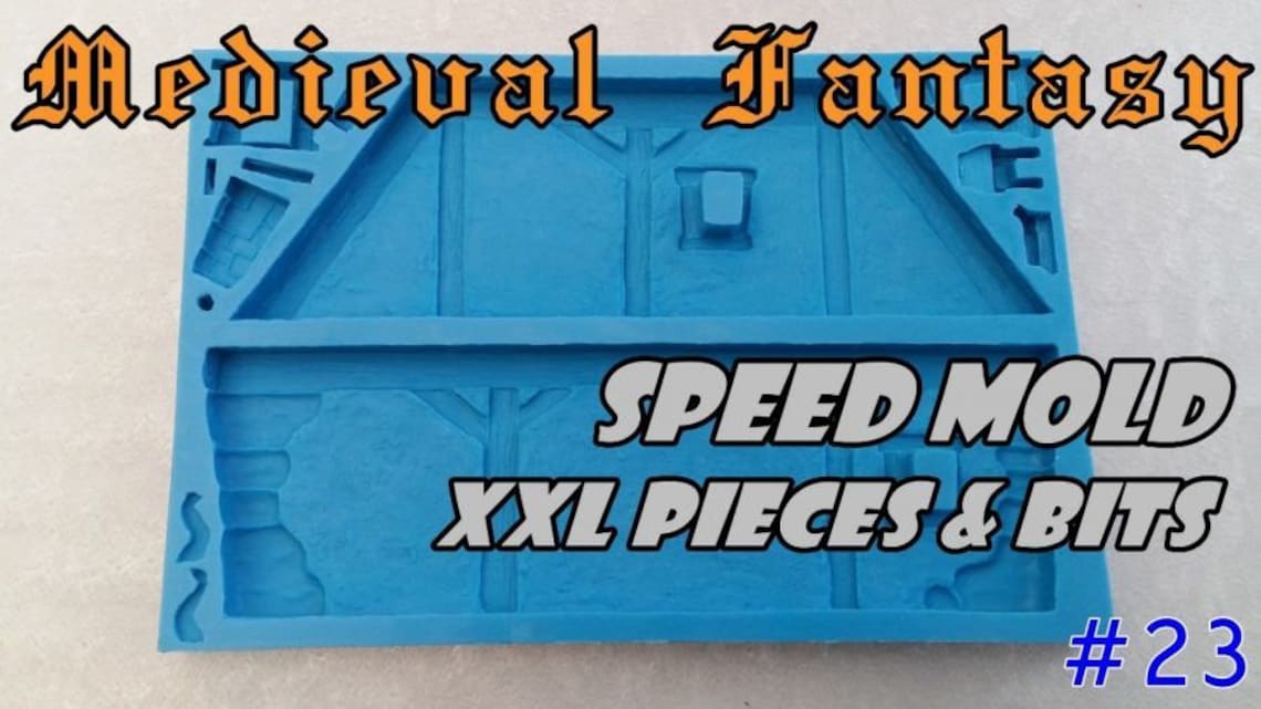 Medieval Fantasy Mold. Big Medieval Pieces. Wargame Silicone Mold ...