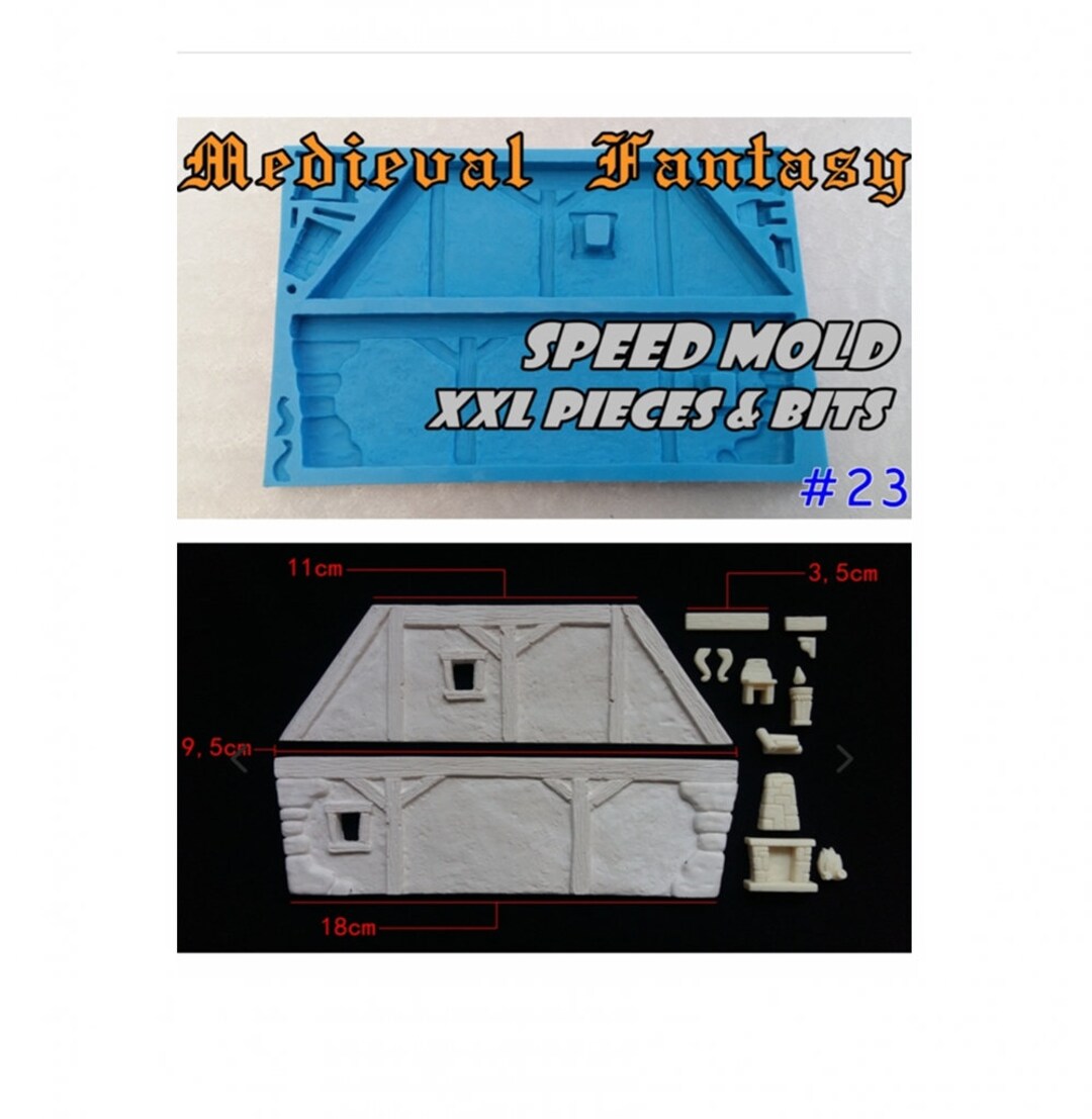 Medieval Fantasy Mold. Big Medieval Pieces. Wargame Silicone - Etsy