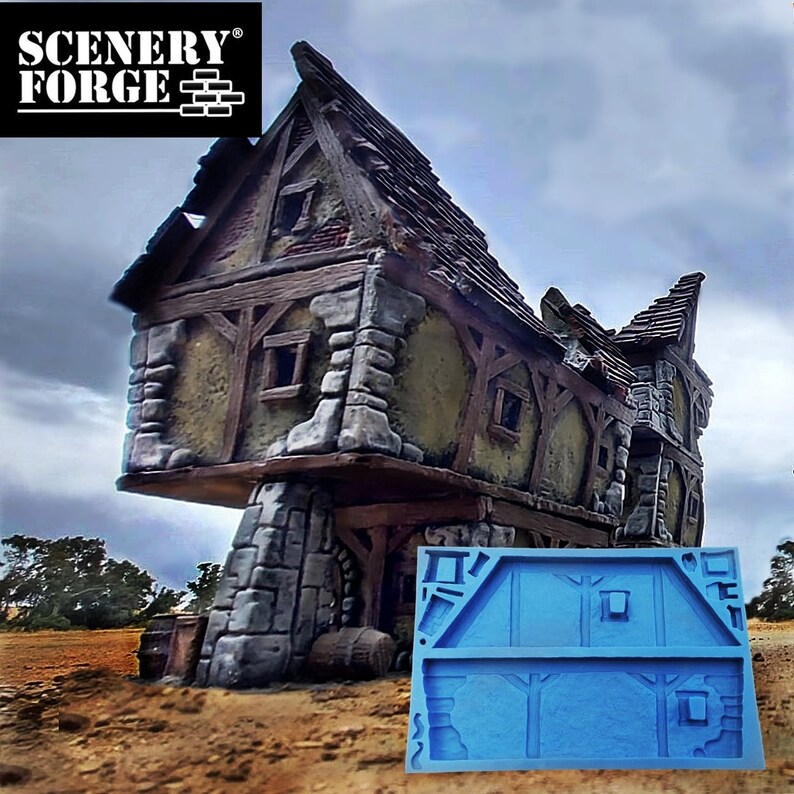 Medieval Fantasy Mold. Big Medieval Pieces. Wargame Silicone Mold ...